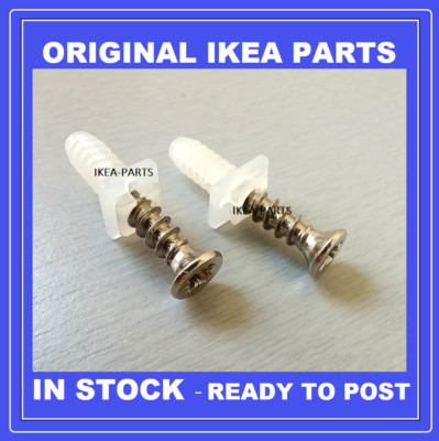 Ikea hinge PAX KOMPLEMENT plastic dowels &screws x2 new ORIGINAL parts ...