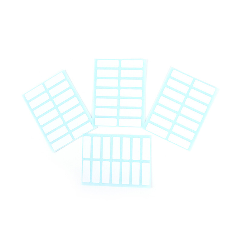 12sheet self adhesive sticky white label writable name sticker Blank ...