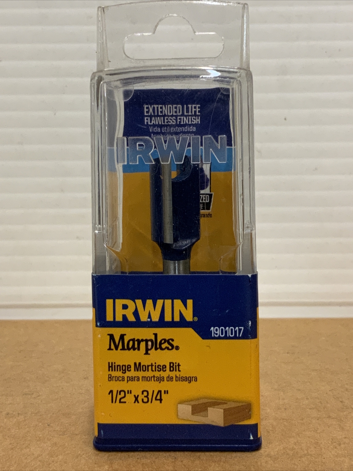 IRWIN Marples 1/2”x 3/4” Carbide-Tipped Hinge Mortise Router Bit ...