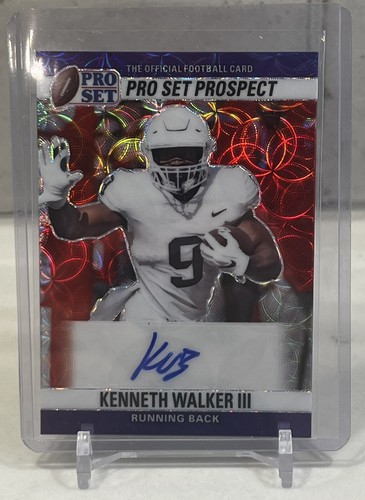 2022 Leaf Pro Set Prospect Kenneth Walker III Purple Rookie Autograph ...