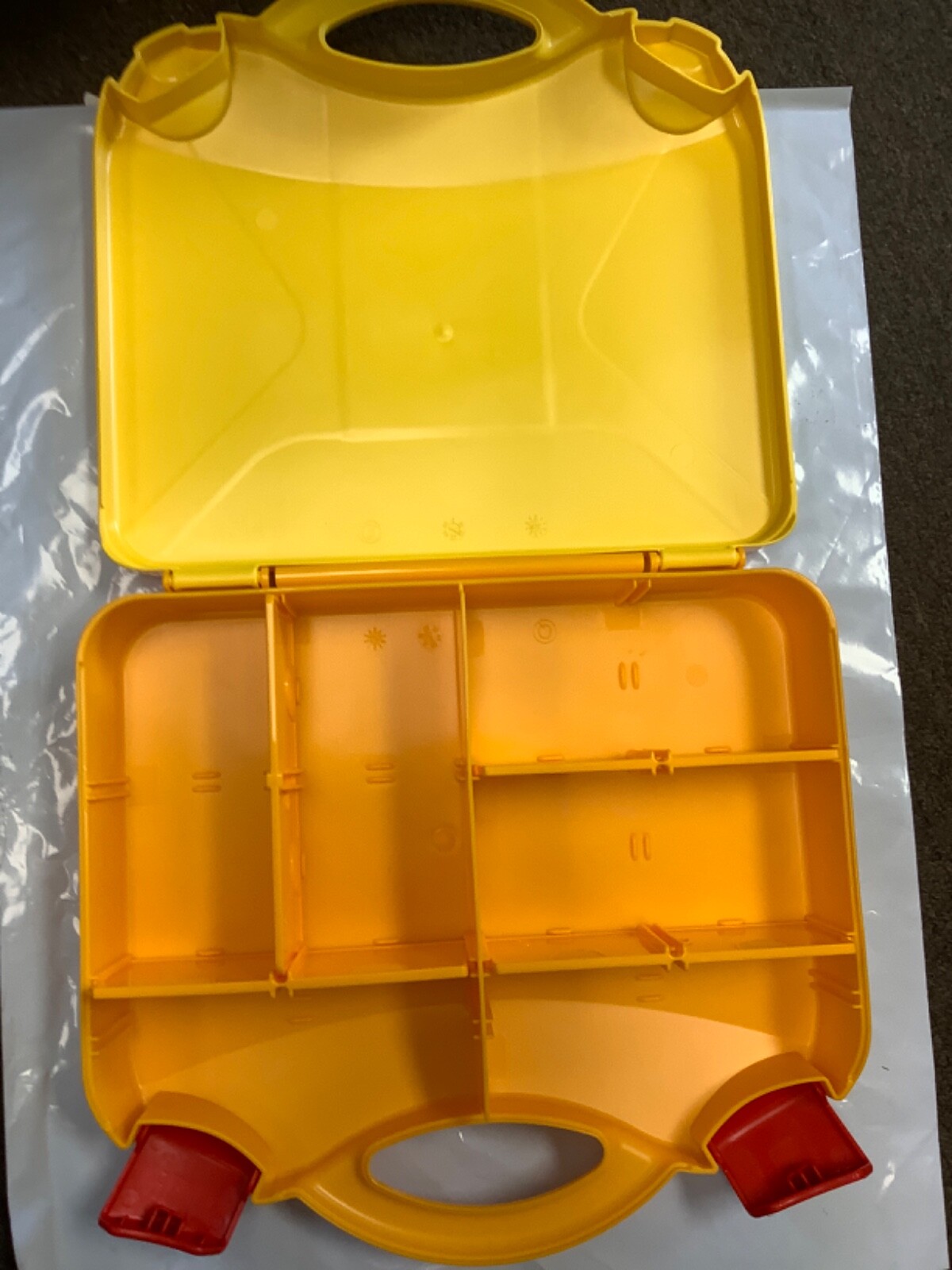 Yellow LEGO Travel Minifigure Vehicle Carrying Case New with inserts | eBay