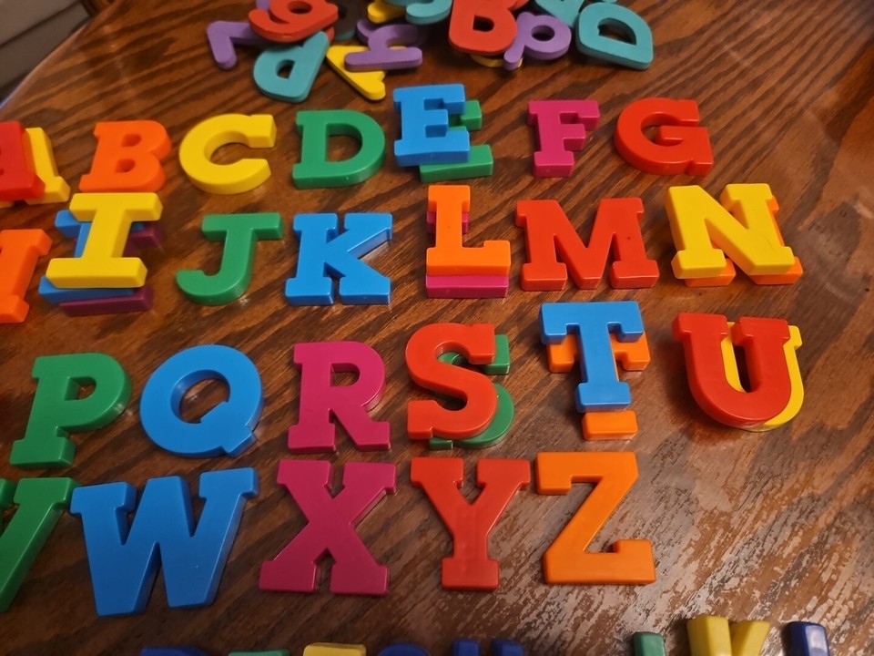 Random Alphabet Letters Refrigerator Fridge Magnet Soft & Hard Plastic ...