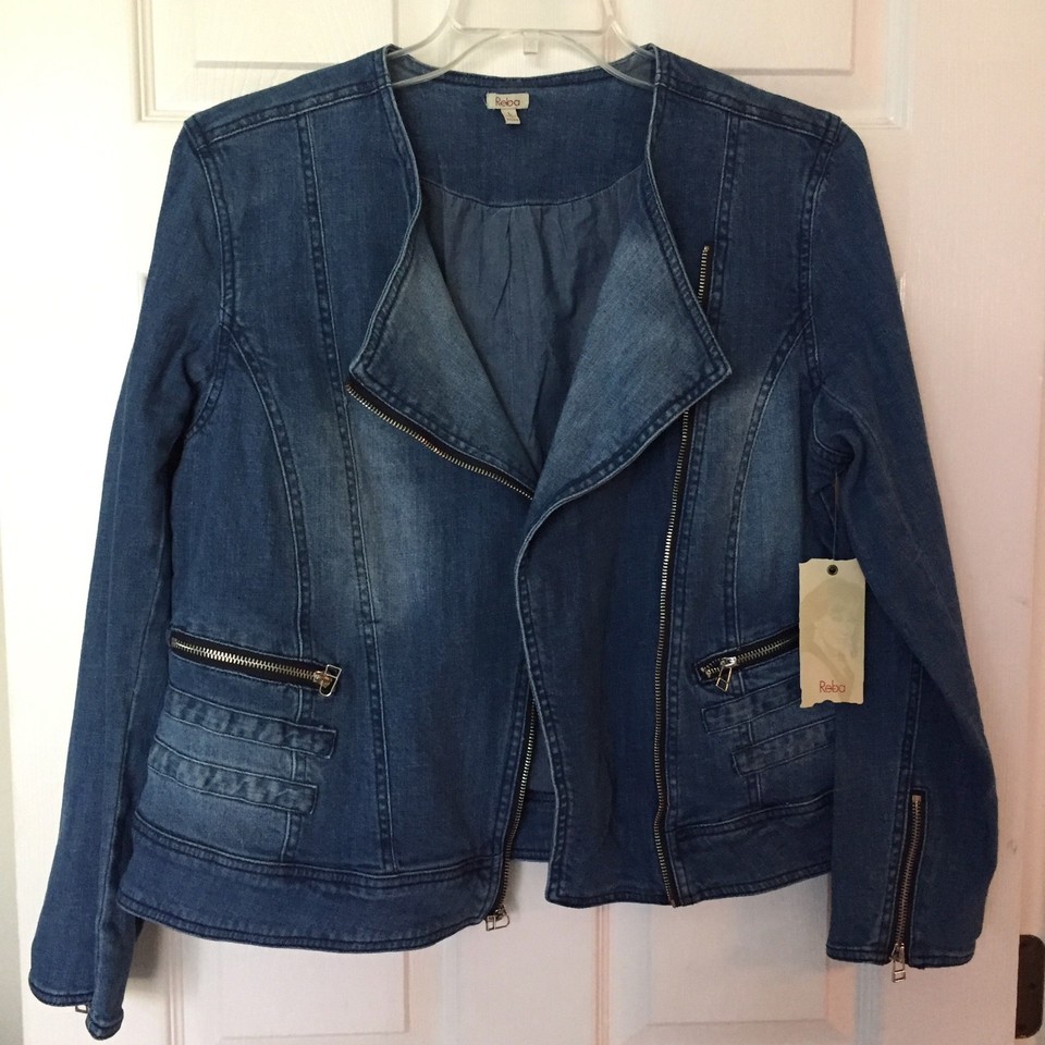 Reba Denim Jacket Size Large | eBay
