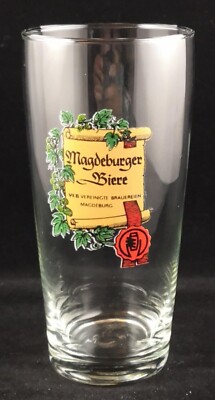 Magdeburger Biere Bierglas, VEB Vereinigte Brauereien Magdeburg ...