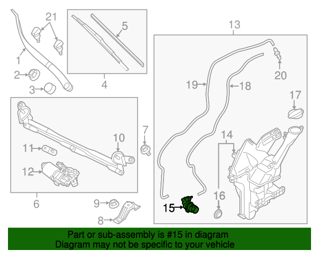 GENUINE Windshield Washer Motor Pump for 2014-2018 KIA SOUL OEM ...