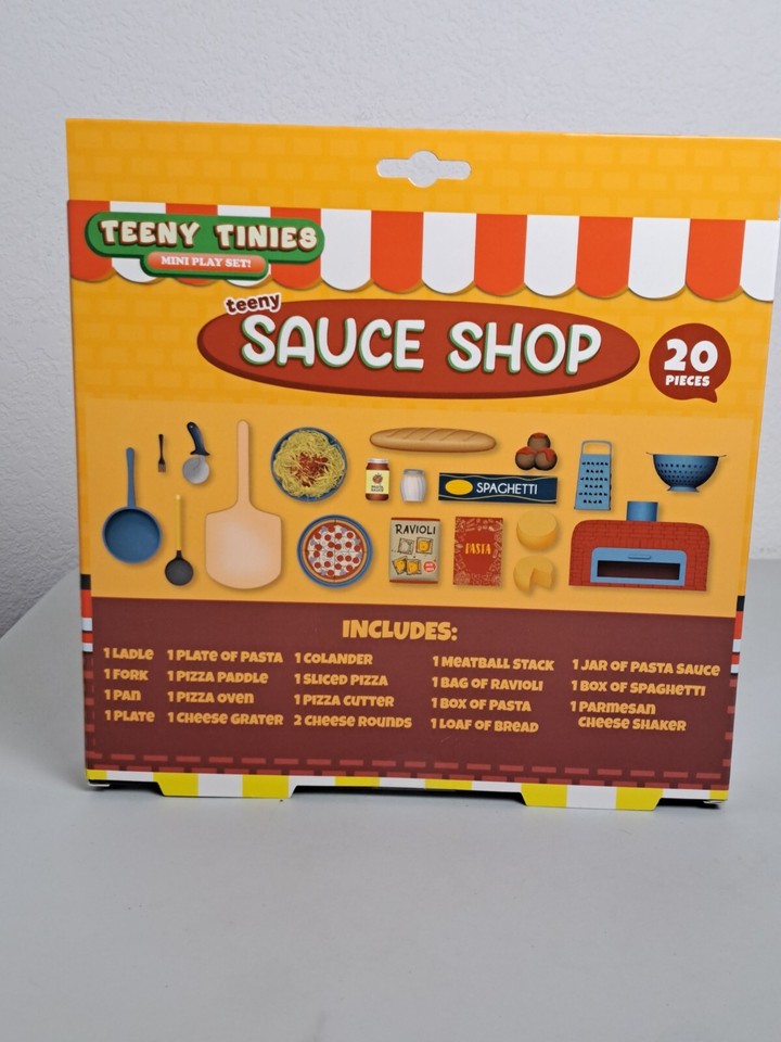 Teeny Tinies Miniature SAUCE SHOP 20 Piece Play Set - **Brand New** | eBay