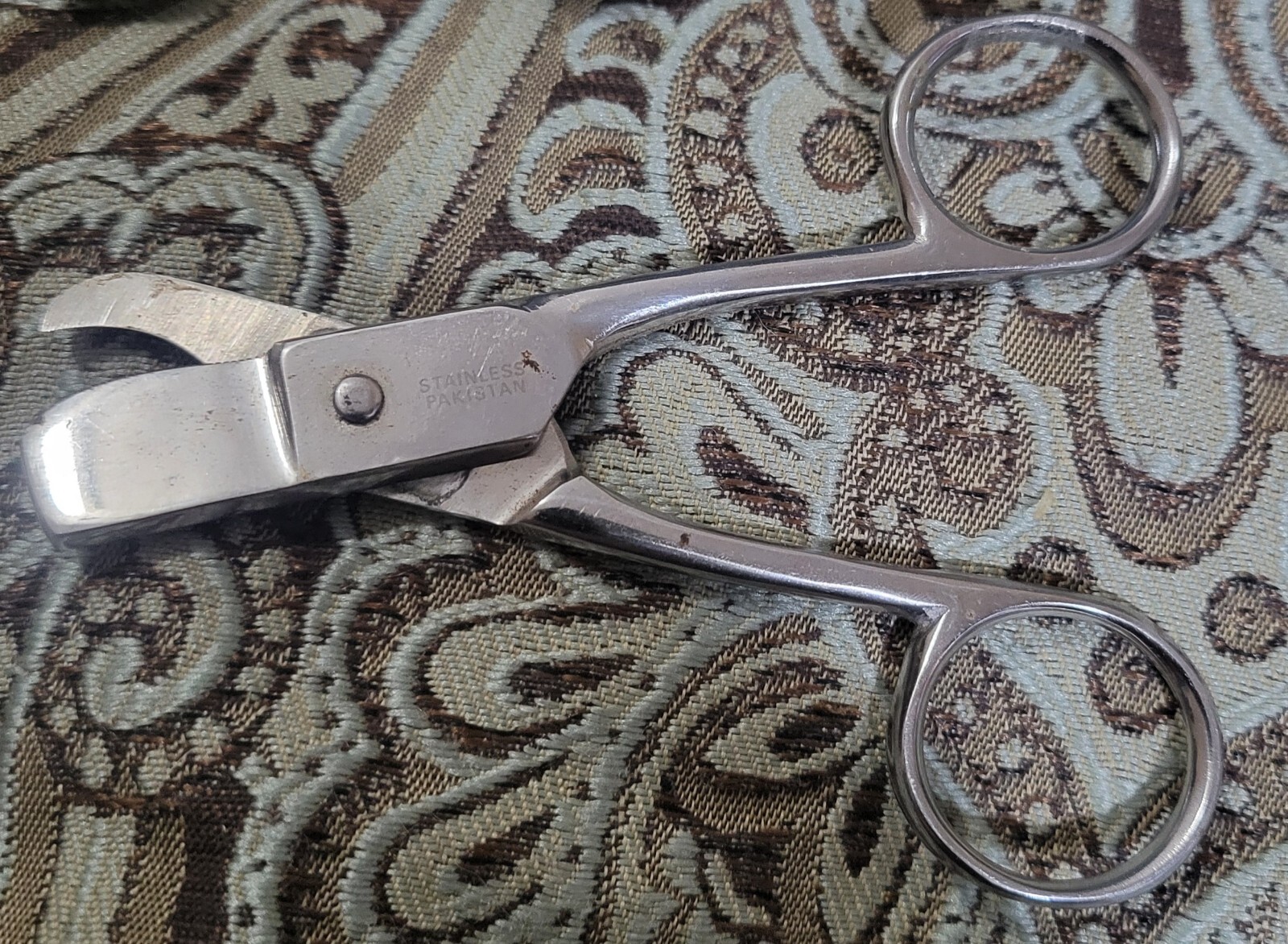 Rare, Medical Grade Stainless Steel "War" Scissors Stubby 4" Hook Jaw ...