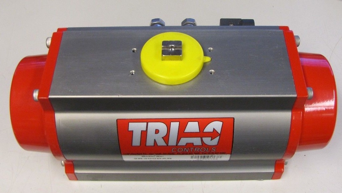 TRIAC 2R300DAR 150 PSI 300A STAINLESS S/S AIR PNEUMATIC VALVE ACTUATOR ...