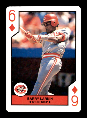 1990 Baseball US Playing Card # 6 Barry Larkin Card (B62) Cincinnati ...