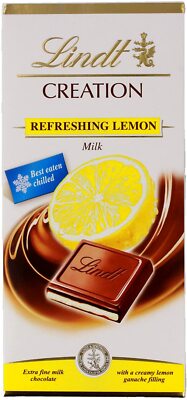 Lindt Creations Refreshing Lemon Milk Chocolate Bar 150 g | eBay