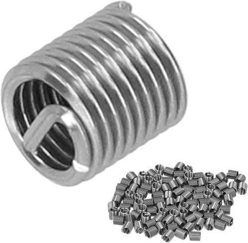 100 PCS Thread Repair Insert, M6 x 1 Helicoil Metric Thread Sleeves ...