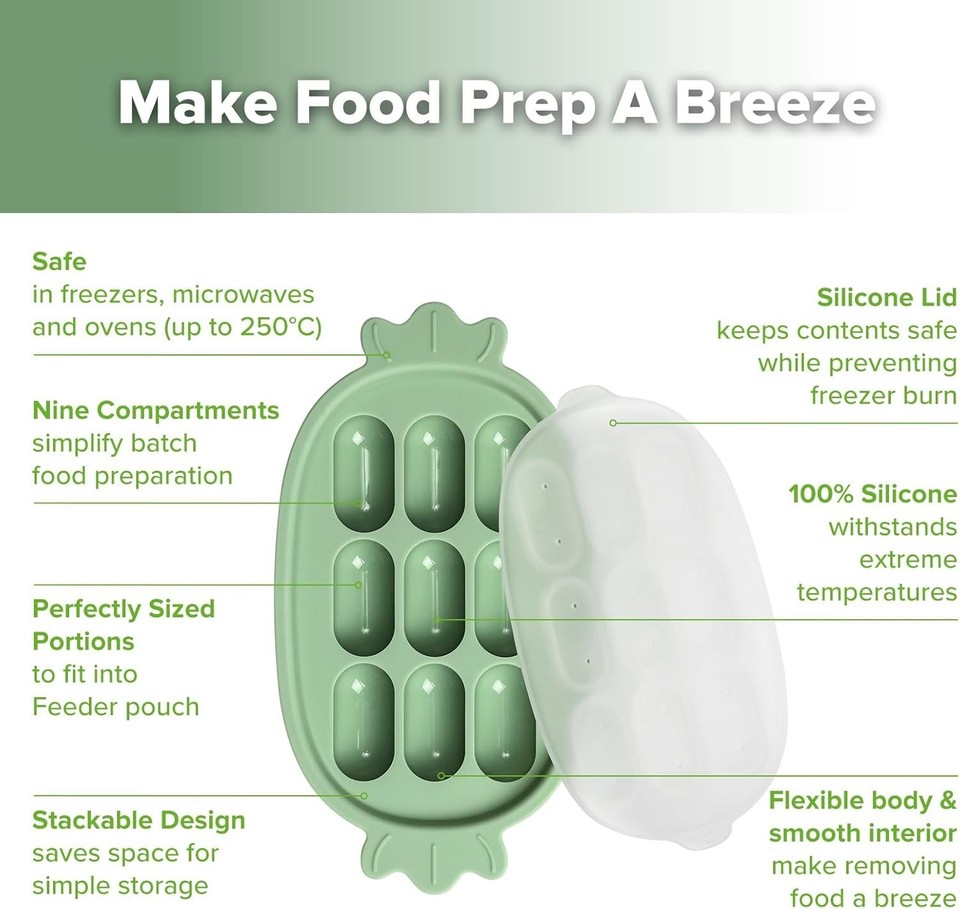 Baby Popsicle Mold Food Maker Baking Teething Freezer Tray BPA cooking ...