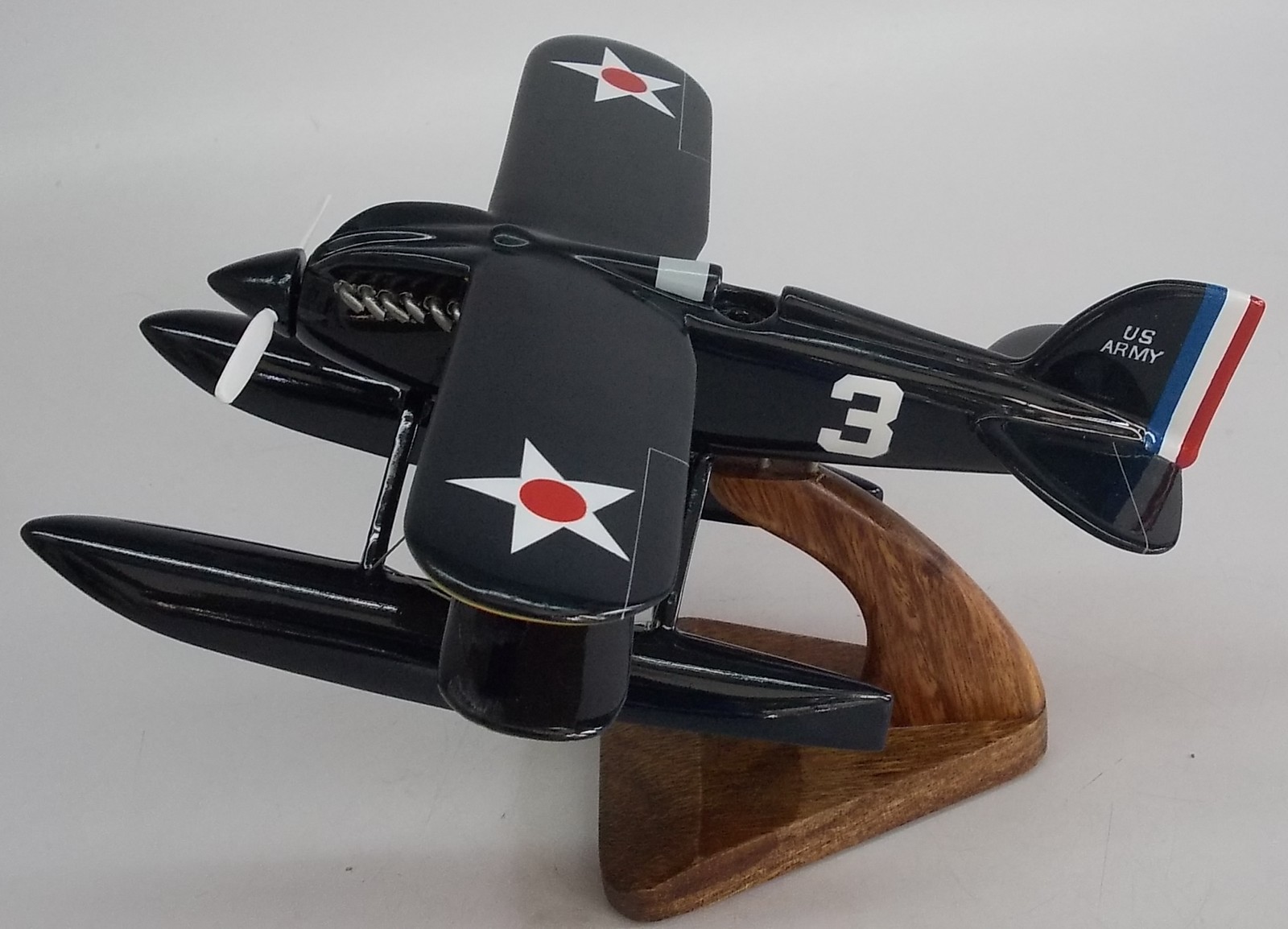 R3C-1 Curtiss Racer Airplane Desktop Plane RC3 Kiln Dry Wood Model ...