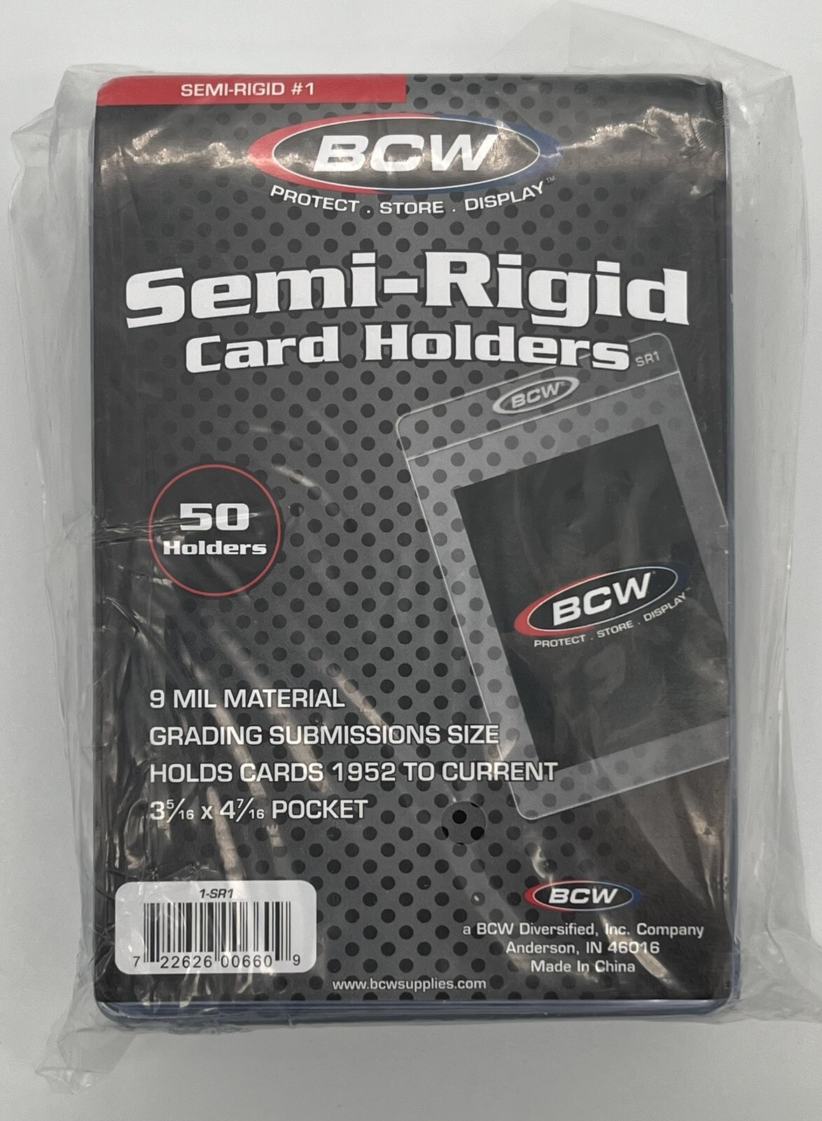 Vault X Binder Card Saver 50 BCW Semi Rigid Card Holders #1- Grading ...