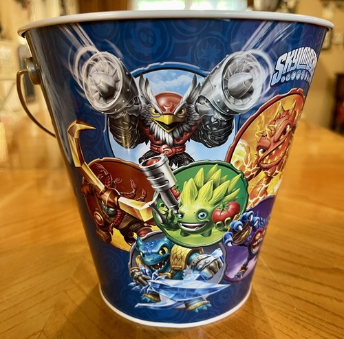 Skylanders It’s Boom Time Metal Collectors Popcorn Bucket Tin W/ Handle ...