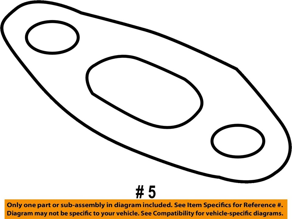 GM OEM 01-09 Express 2500 Turbocharger Components-Oil Pipe Gasket ...