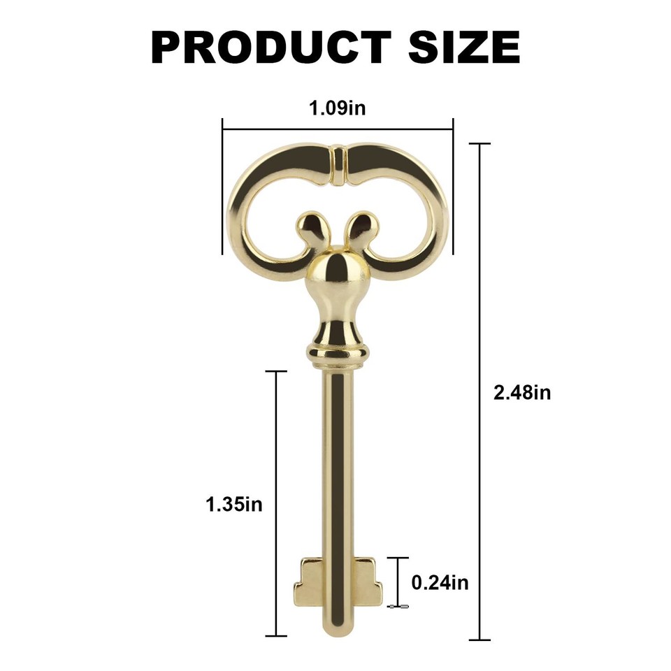 Roll top desk lock key KY-8 D-1902 Antique table key Master key Brass ...