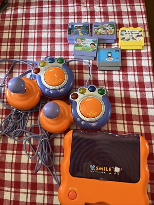 Vtech V Smile TV Learning System Console Bundle w/ 5 Games/2 ...
