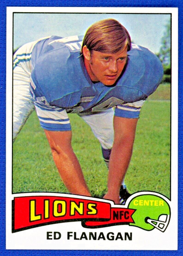 1975 Topps Football # 250 Ed Flanagan Detroit Lions | eBay