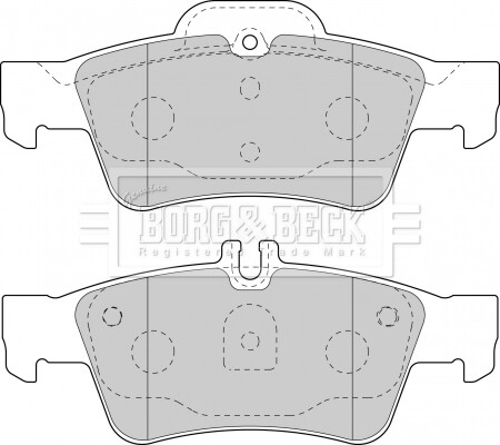 Fits Mercedes E-Class CLS S-Class SL Brake Pads Set Rear Stallex ...