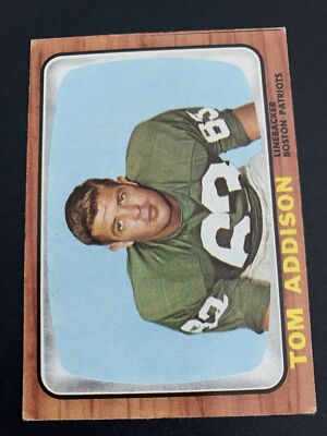 Tom Addison 1966 Topps #1 Boston Patriots | eBay