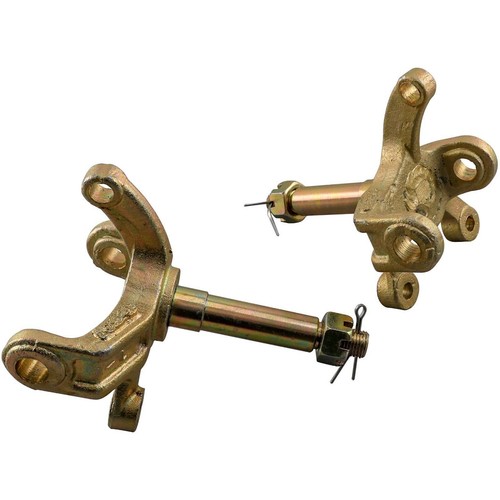 Go Kart Gear Rack Pinion Tie Rod Front Wheel Hubs Steering Knuckle for ...