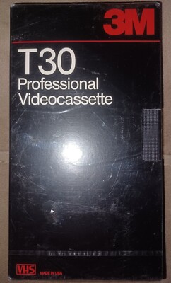 3M Professional VHS Video Cassette Tape T30 made in USA | eBay