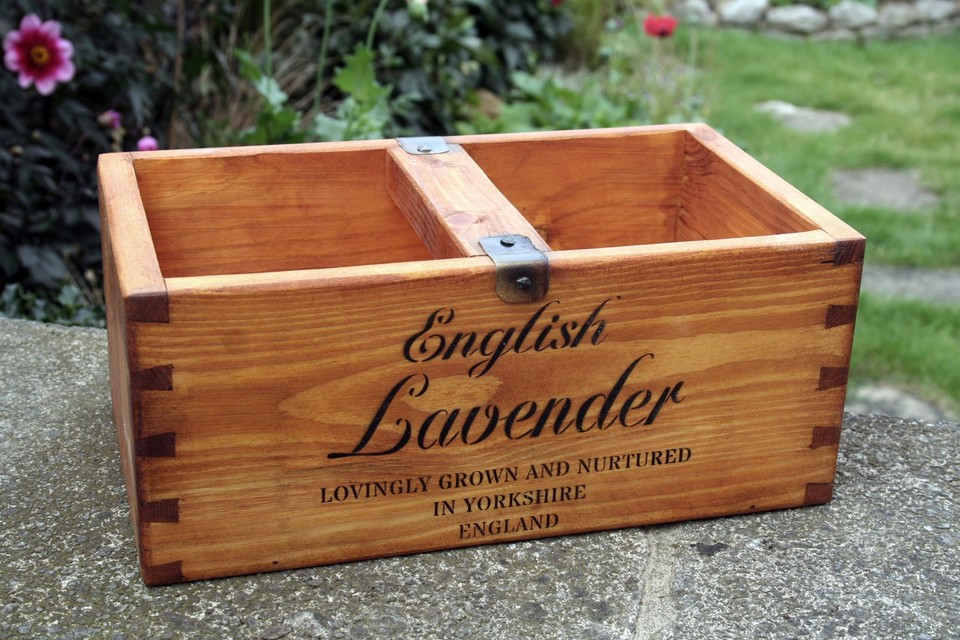 UK HANDMADE VINTAGE STORAGE BOXES TRUG CRATE SHABBY ( FREE ...