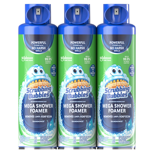 Scrubbing Bubbles Mega Shower Foamer Bathroom Cleaner 20 oz Pack of 3 ...
