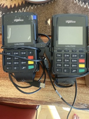 Ingenico Link 2500 With Cord And Stand SET OF 2 For Office Card Reader ...