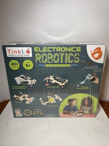 Tinker Lab. 40in1 STEM Robotics Kits for Kids 8+ YRS DIY Robotics NEW SEALED BOX | eBay