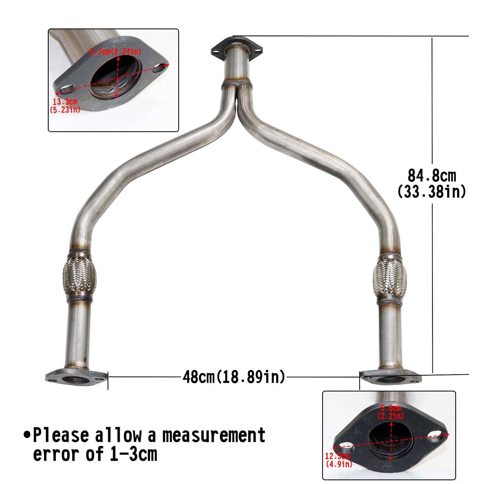 Catalytic Converter with Flex Y-Pipe Fits 2009 2010 2011-2013 Infiniti ...