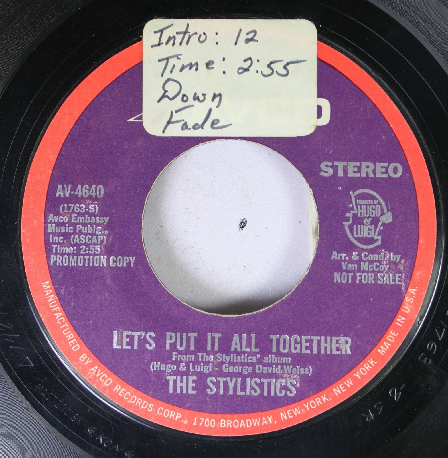 Soul 45 The Stylistics - Let'S Put It All Together / Let'S Put It All ...