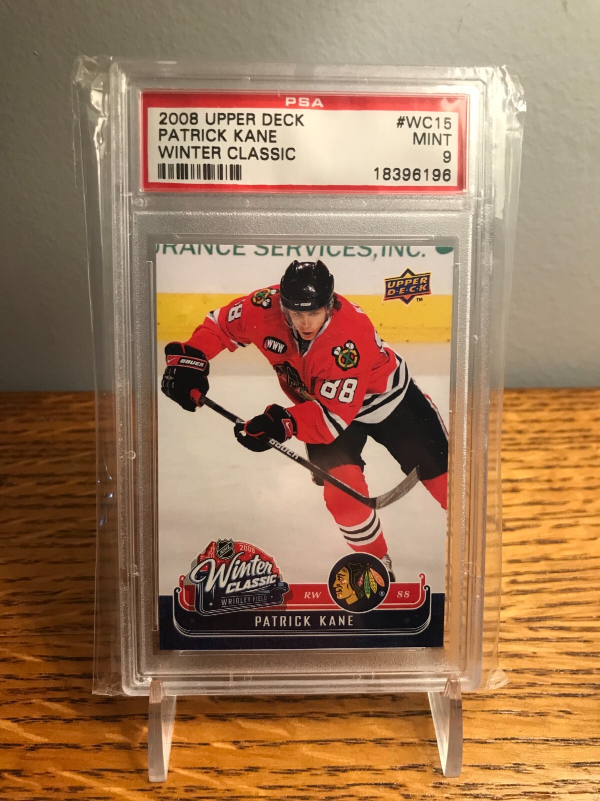 2008 Upper Deck Patrick Kane Winter Classic card #WC15 graded PSA 9 ...