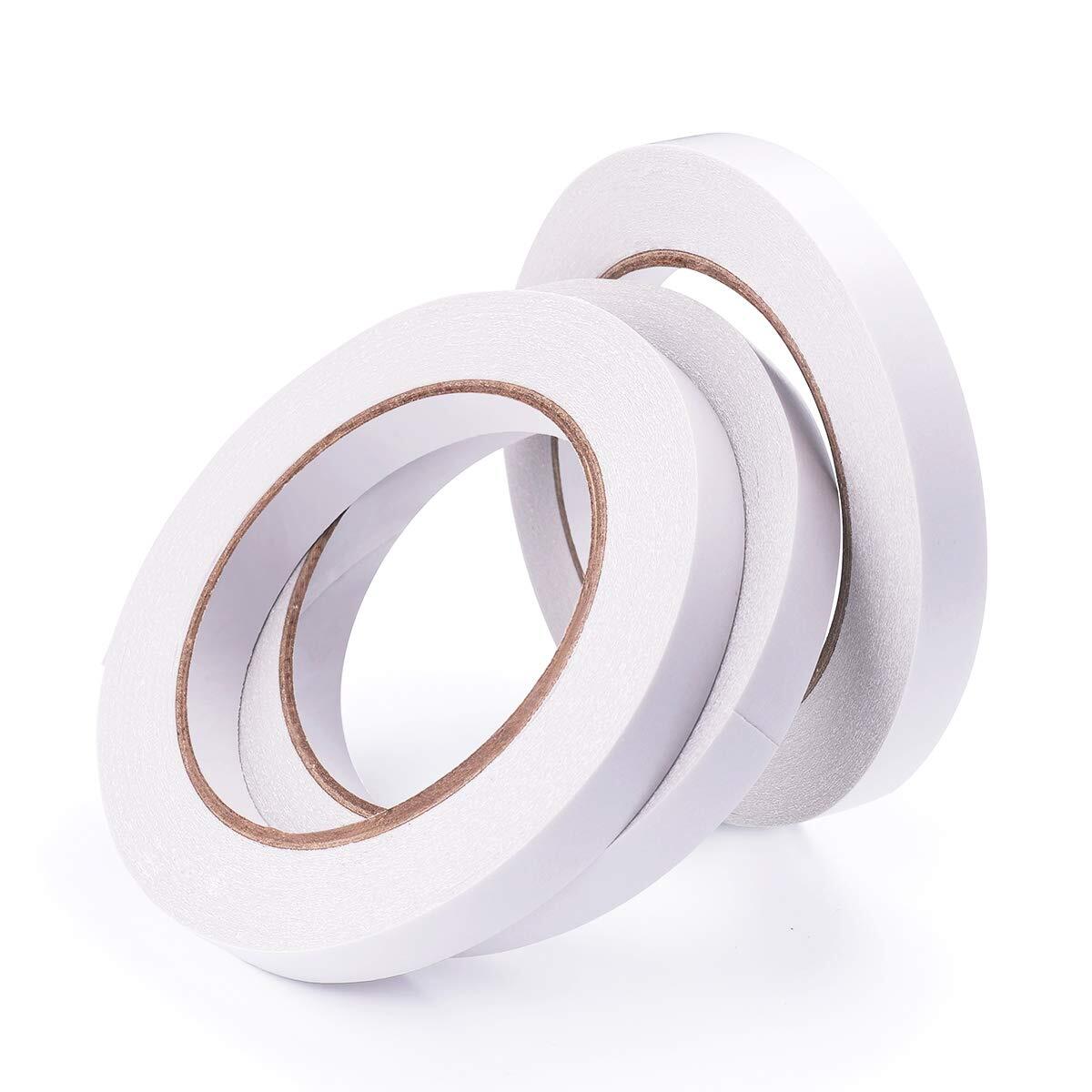 3 Rolls 1/2" Double Sided Tape Clear Double-Sided Adhesive Tape ...