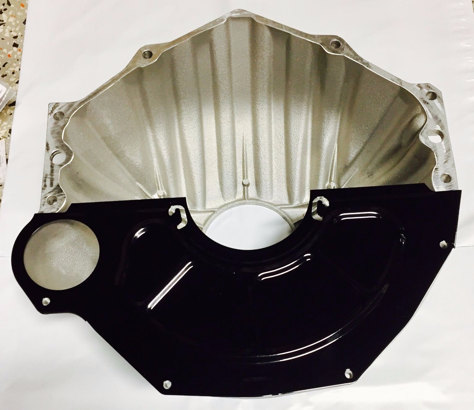 Chevy 4 Speed Inspection Plate Flex 621 Bell Housing 11" clutch plate ...