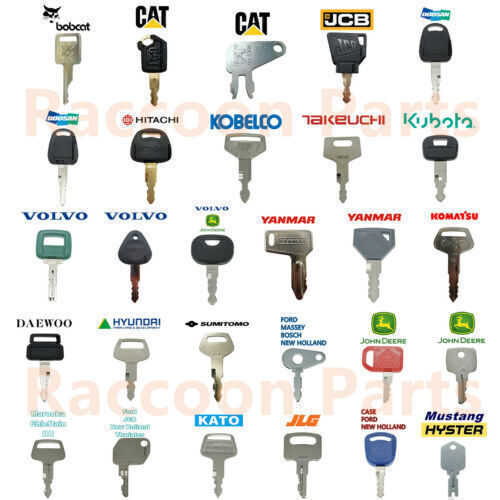 28 excavator system excavator key main set BOBCAT KUBOTA HITACHI JCB ...