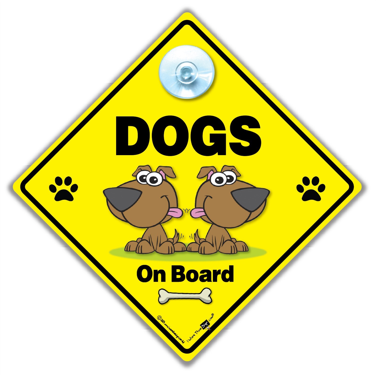 DOGS On Board Sign, Dog Car Sign, Dog Sign, Dog Decal for Doggies, Pup ...