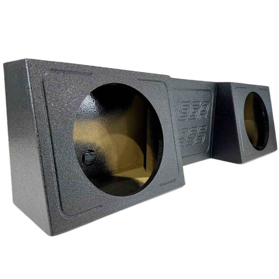 Regular Cab / Single Cab 12" Dual Sub Box Subwoofer Enclosure Gm Ford ...