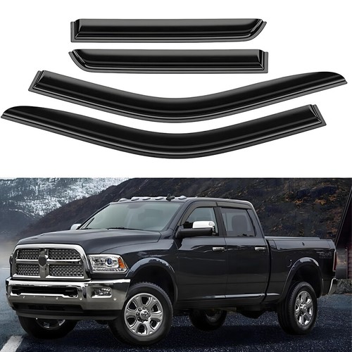 US Door Deflectors Window Visors Vent For Dodge Ram Crew Cab 4 Door ...
