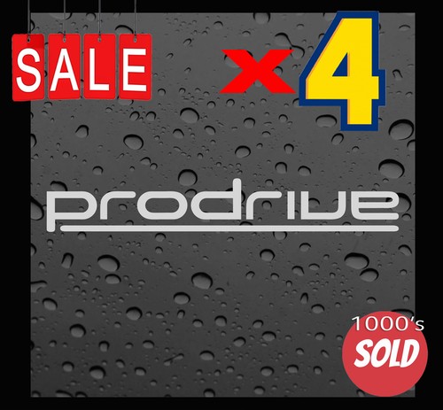PRODRIVE X4 PAIR STICKERS WHITE SEAT GRAPHICS DECAL RACE TRACK JDM JAP CAR | eBay