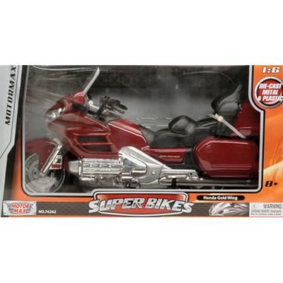HONDA GOLDWING MOTORCYCLE RED 1:6 MotorMax Moto Die Cast Modellino | eBay