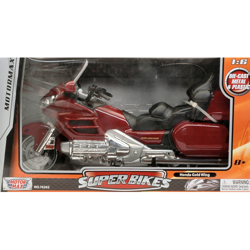 HONDA GOLDWING MOTORCYCLE RED 1:6 MotorMax Moto Die Cast Modellino | eBay