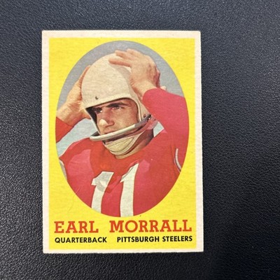 1958 Topps #57 Earl Morrall Pittsburgh Steelers VGEX | eBay