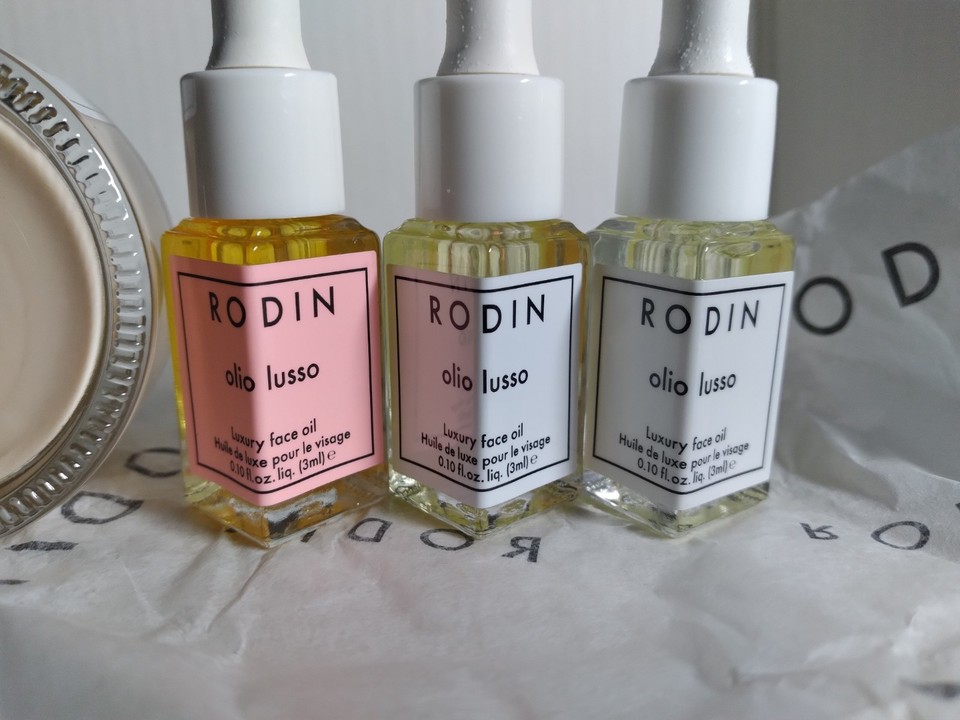 RODIN Olio Lusso Skincare Discovery Set Face Oil Face Cream 4 Pc Travel ...