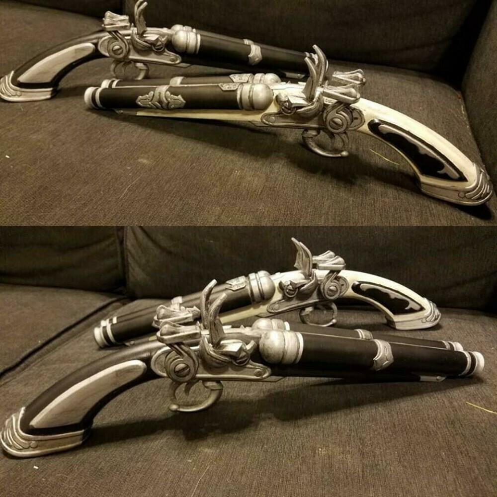Final Fantasy Admiral Merlwyb Bloefhiswyn Pistols 3D Printed Cosplay ...
