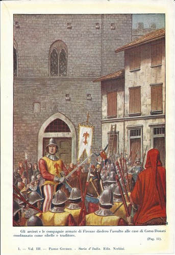 Stampa antica FIRENZE assalto alla casa di Corso Donati 1931 Old ...