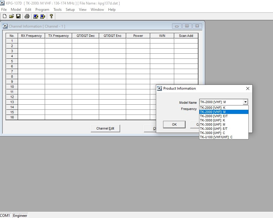 Kenwood KPG-137D v2.31 download Kenwood TK-2000, TK-3000, TK-U100 ...