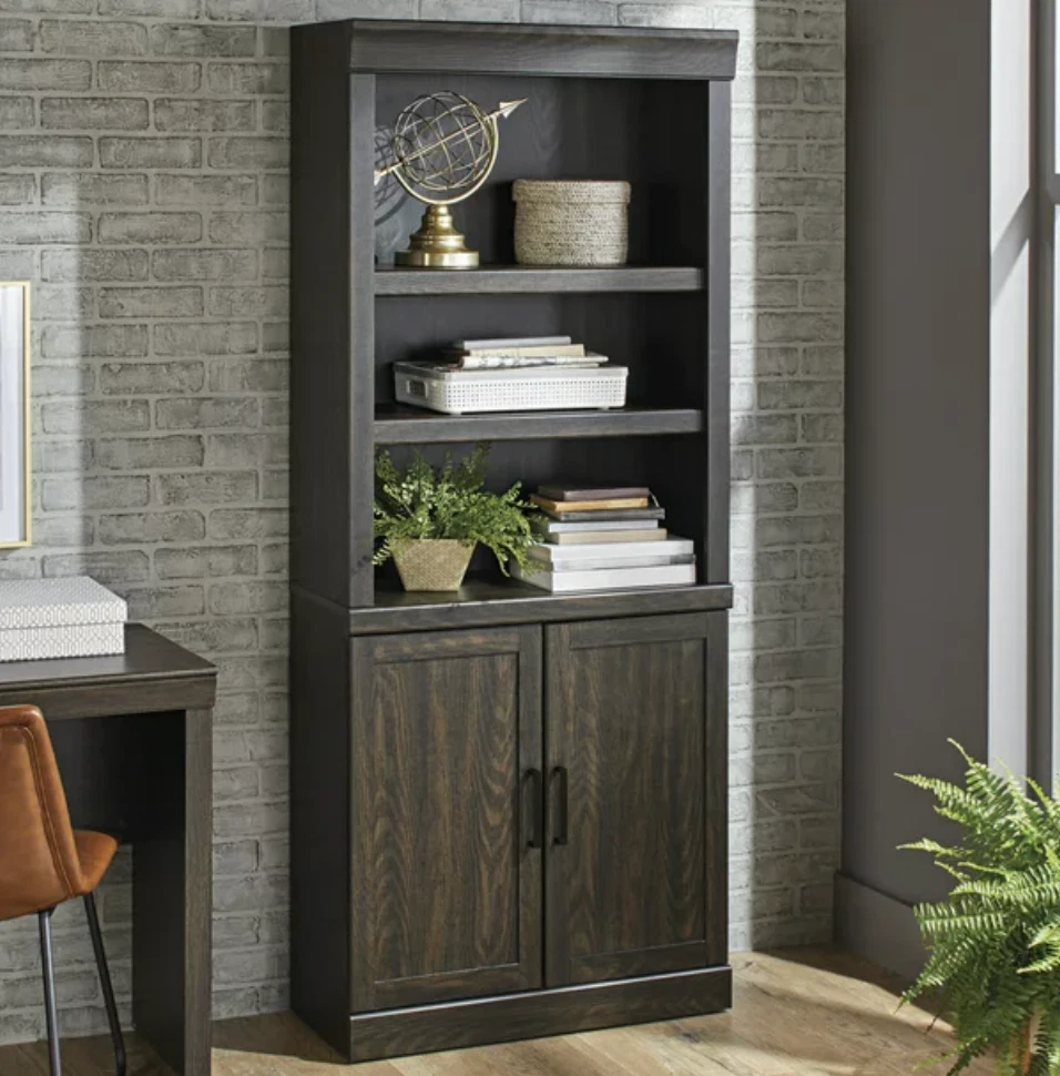 Dark Wooden Bookshelf