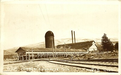 LUMBER COMPANY MILL, WEED, SISKYOU, CALIFORNIA, RPPC, VINTAGE POSTCARD ...